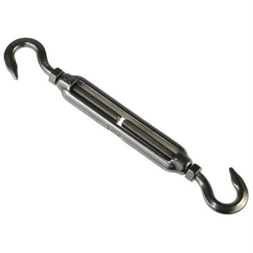 Qty 2 Hook Hook Turnbuckle M12 (12mm) x 200mm Stainless 316 Marine Boat ...