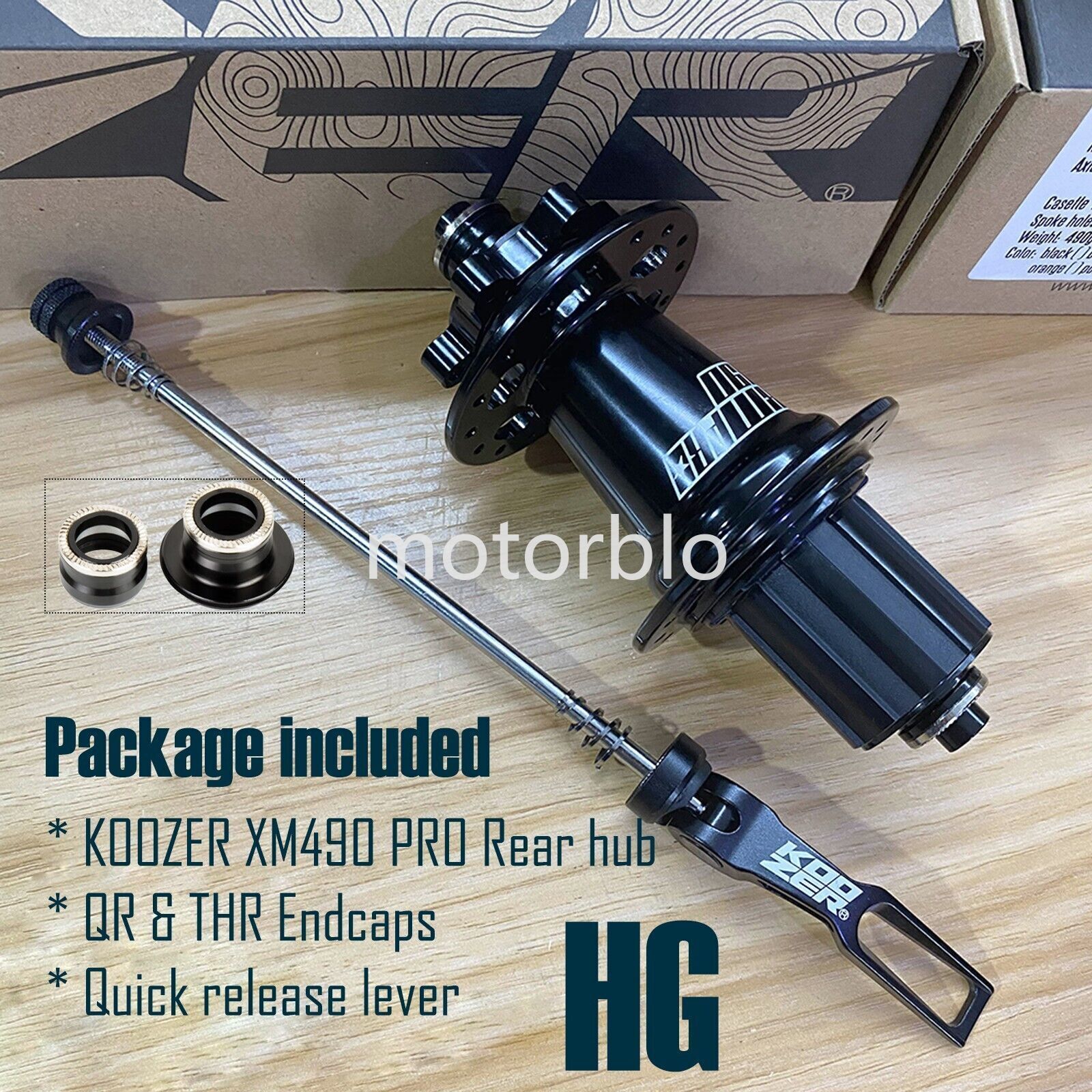 KOOZER XM490 Pro MTB Rear Hub 28H Disc 6-Bolts QR 10x135mm HG for ...