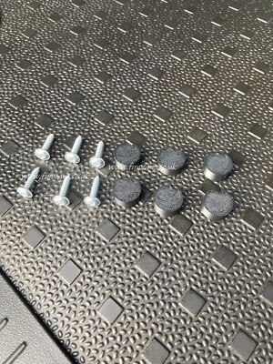 VW Transporter T5 / T6 Rear Threshold Cover Strip 6 x Screws & Caps ...