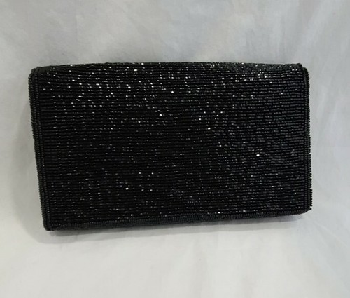 Richere Walborg Bag Vintage Clutch Purse Beaded Sequins Silver Black | eBay