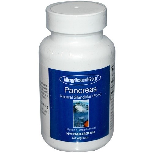 Pancreas Natural Glandular (Pork) 60 Veggie Caps - Allergy Research ...