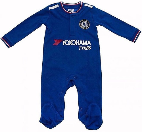 CHELSEA FC BABIES PRAM SLEEP SUIT BABY GROW BODY ROMPER 0-18 MONTH CFC ...