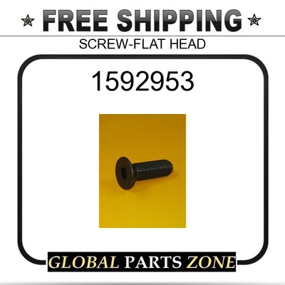 1592953 - SCREW-FLAT HEAD for Caterpillar (CAT) | eBay
