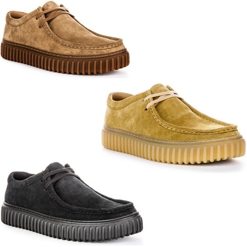 Clarks Torhill Bas Top Semelle Rainurée Doux Daim Entraîneur Homme UK 7 - 12 | eBay