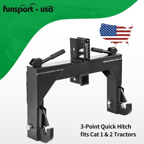 3 Point Quick Hitch Adapter Attach For Category 1 & 2 Cat 1 Cat2 ...