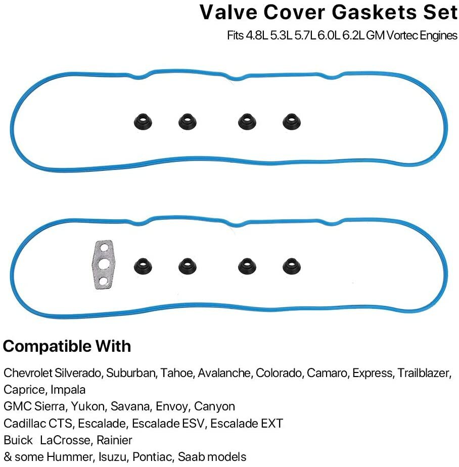 Valve Cover Gasket Grommets Set VS50504R1 VS50250A for Chevy GMC ...