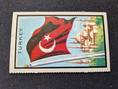 1963 Topps Flags Midgee Card # 91 Turkey (EX) | eBay