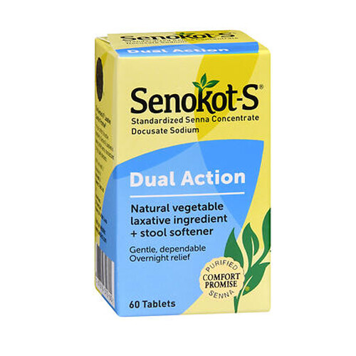 Dual Action Laxative + Stool Softener 60 Tabs By Senokot 367618310601| eBay