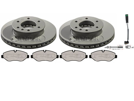 MERCEDES SPRINTER FRONT BRAKE DISCS AND PADS & WEAR SENSORS 2006 - 2016 ...