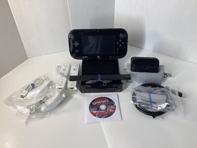 Nintendo Wii U Game System 32GB Console WUP-101(02)+Gamepad +Super ...