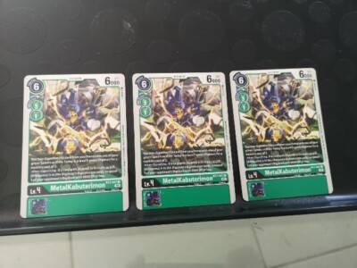 Metal kabuterimon *3 Carte Digimon Bt7-047 | eBay