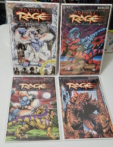 Primal Rage #1 #2 #3 #4 Set Lot of 4 (Sirius Comics) 1996 *RARE* High ...