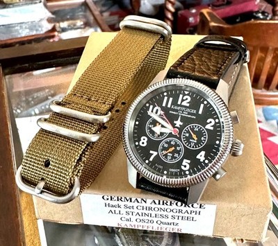 German AF Luftwaffe Combat Pilot 24HR CHRONOGRAPH 41mm 1958 | eBay