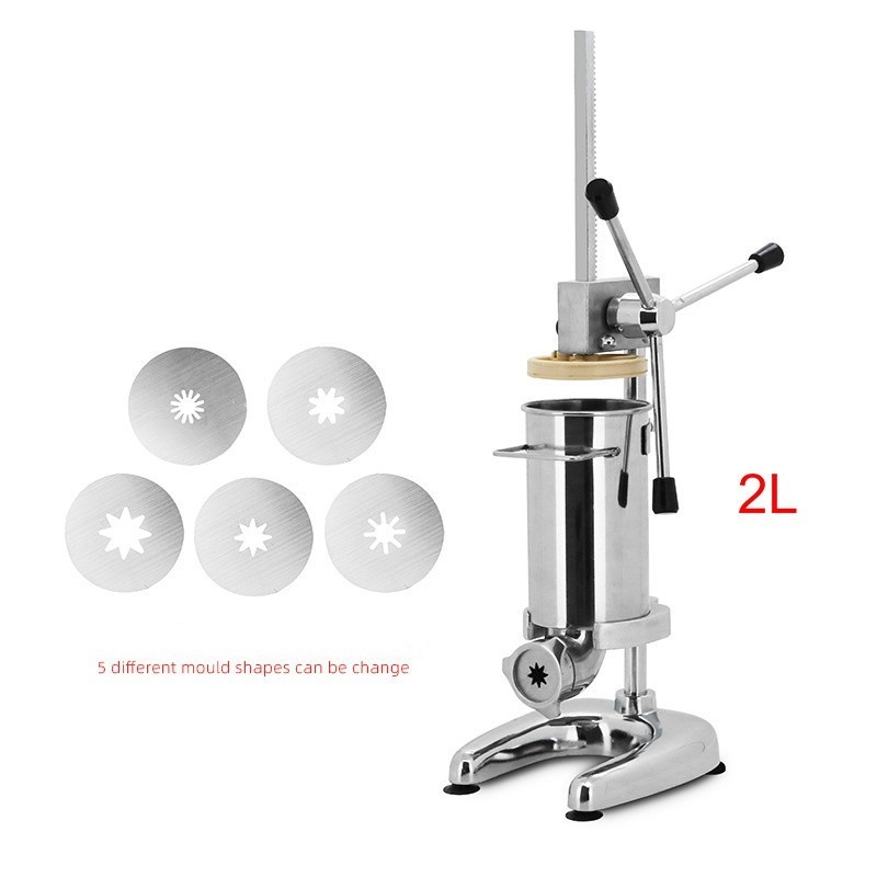 2L Stainless Steel Manual Churro Maker Machine – Commercial Vertical ...