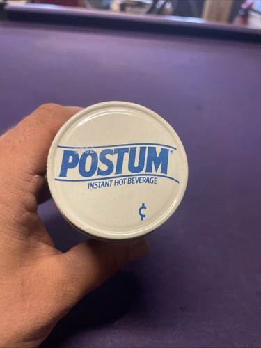 Vintage Empty POSTUM Natural Coffee Flavor Glass Jar with Metal Cap 4.5 ...