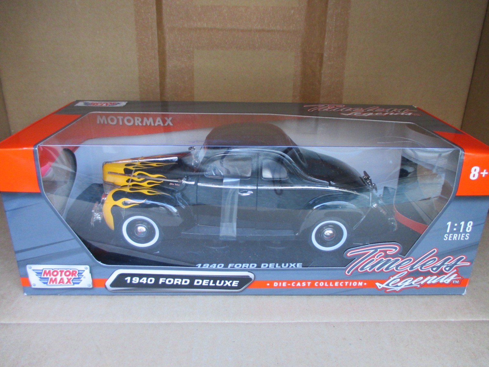 MOTOR MAX TIMELESS LEGENDS 1940 FORD DELUXE COUPE HOT ROD - 1/18 - NEW ...