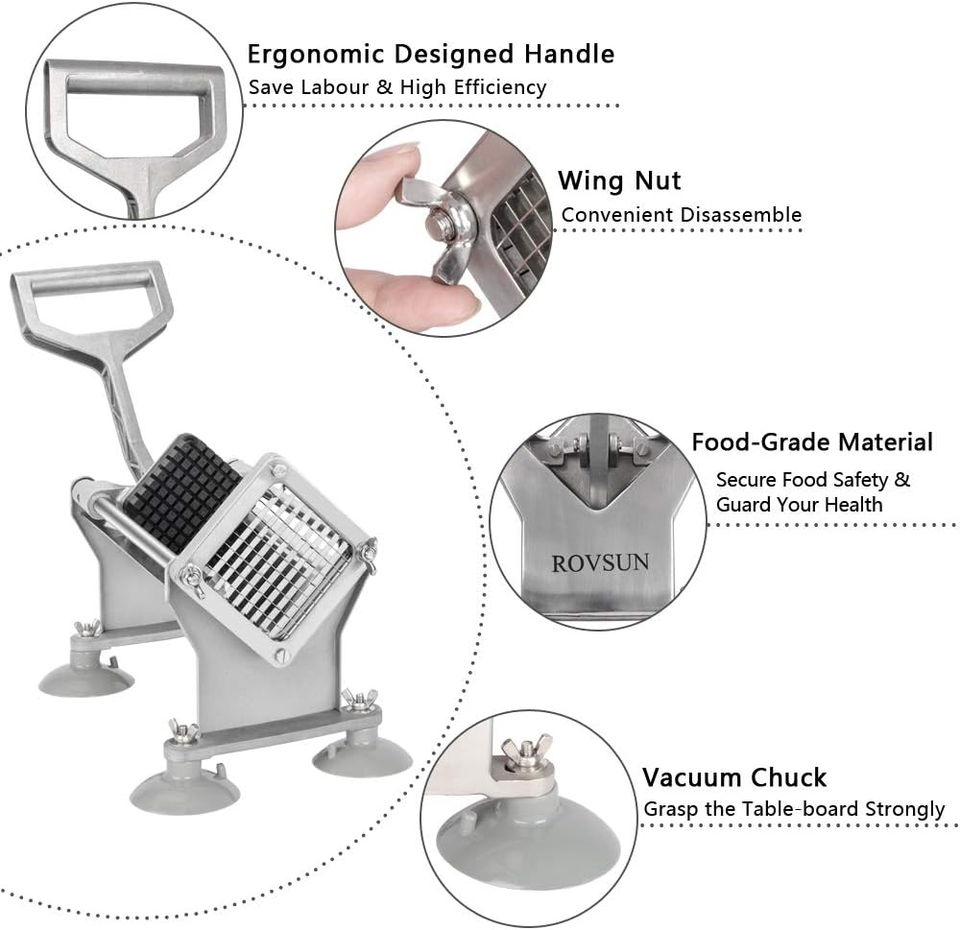 Commercial Vegetable Chopper French Fry Cutter Potato Slicer Fruit ...