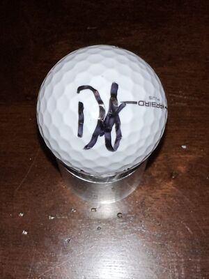 DUSTIN JOHNSON DJ Signed Autograph Callaway GOLF BALL PGA LIV MASTERS ...