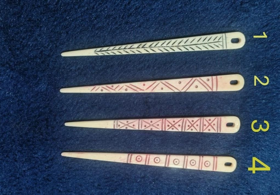 Antique Style Bone Needle for Nalbinding Smooth & Decorative, Perfect ...
