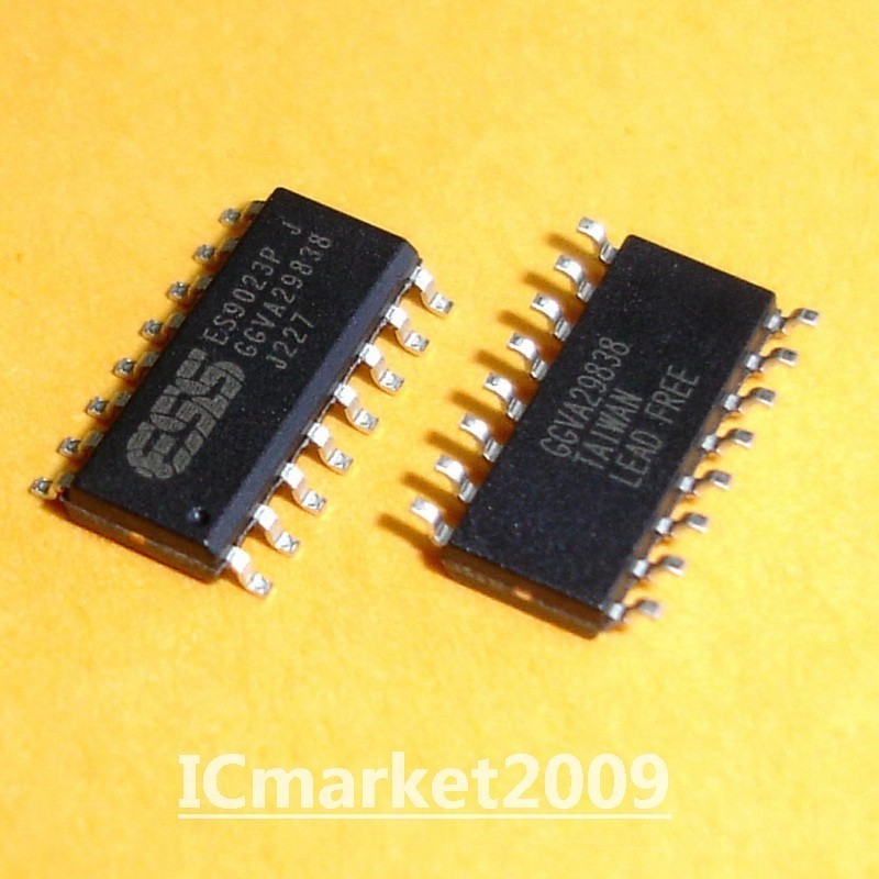 2 PCS ES9023P SOP-16 ES9023 SMD Premier Stereo DAC with 2Vrms Driver ...