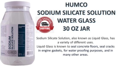HUMCO Sodium Silicate Solution 30 oz Liquid Water Glass Gasket Sealing ...