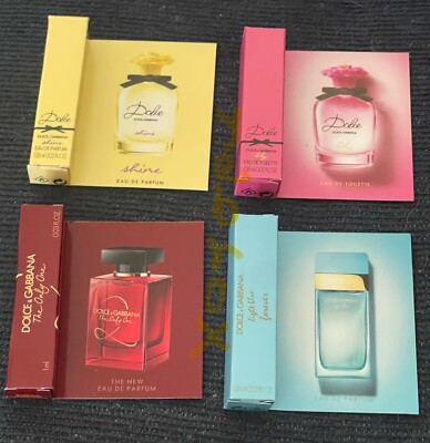 Dolce & Gabbana Dolce Collection Women’s Perfume Sample Spray Vials 4pc ...