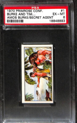 1970 Primrose Confectionery, Amos Burke Secret Agent, #1 Burke & Tim ...