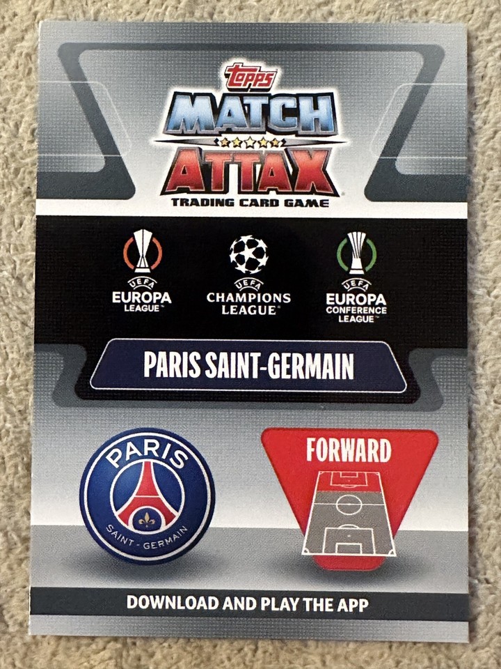 2021-22 Topps Match Attax Lionel Messi Scan X Gold Limited Edition XLE ...