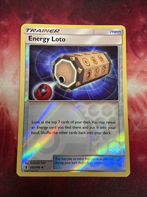 Pokemon Card Energy Loto Reverse Holo Guardians Rising 122/145 | eBay ...