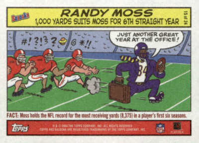 2004 Bazooka #15 Randy Moss Comics | eBay