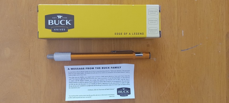 BUCK KNIFE DIAMOND ROD POCKET SHARPENER. NEW,MINT IN BOX | eBay