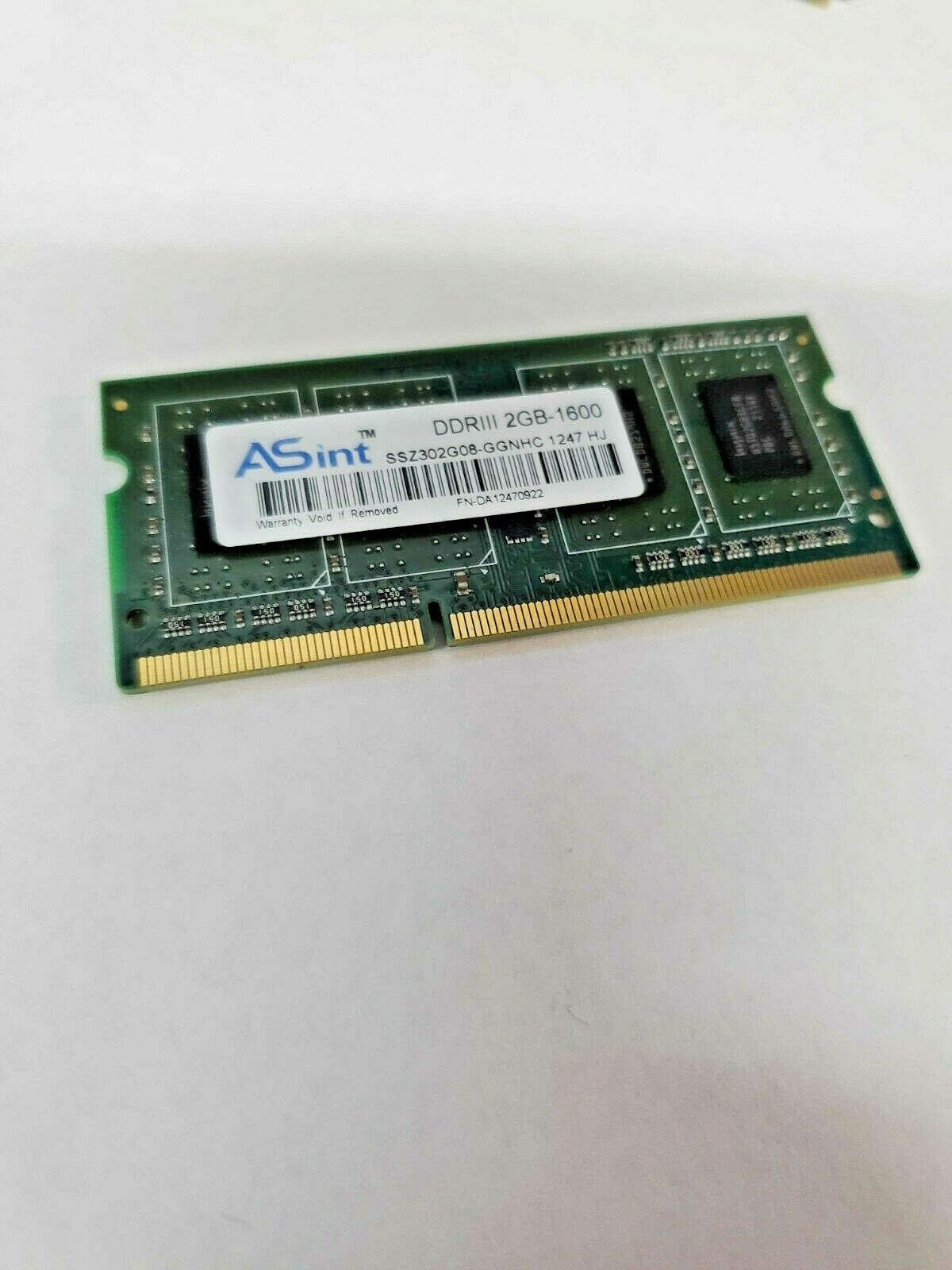 ASint 2GB-1600 PC3-10600S DDR3 Laptop Memory RAM SSZ302G08-GGNHC | eBay