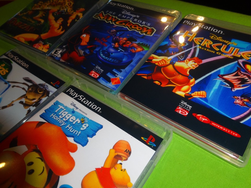 EMPTY CASES! Disney's Hercules Tarzan Bugs Life Emperors New Groove ...