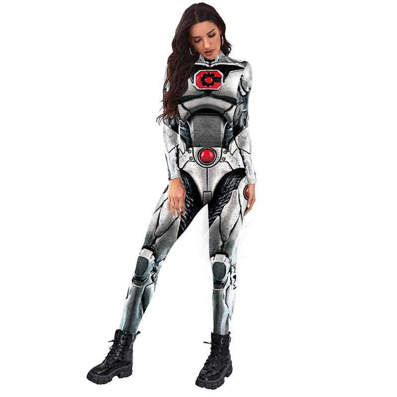 Victor Stone Cyborg Costume DC Universe Cosplay Jumpsuit Halloween | eBay