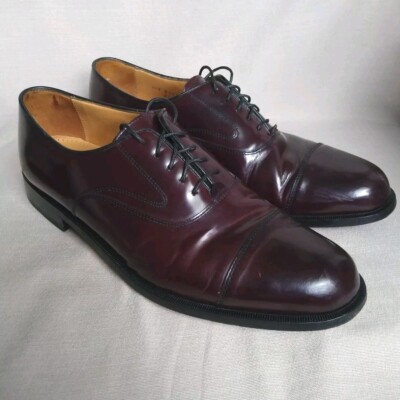 Cole Haan Air Garrett Men's Oxford Shoes 10.5D Burgundy Leather Cap Toe ...