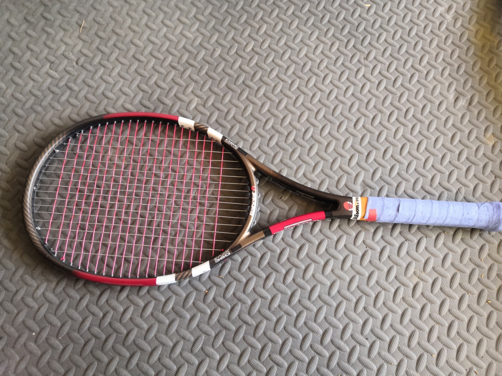 Babolat pure control plus 27.5 zylon 98 head 4 1/4 grip 8/10 Tennis ...