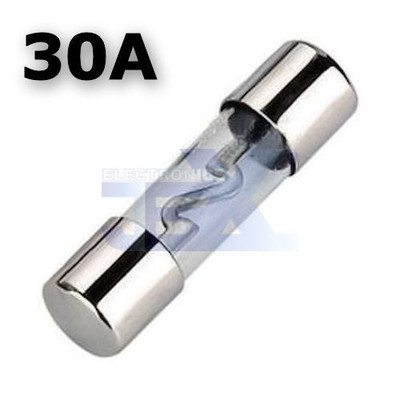 30 AMP AGU Large Fuse Glass Style Amp/Car/RV/Boat/Solar 12V/24V/32V ...