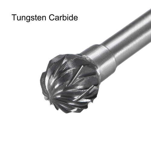 Tungsten Carbide Double Cut Rotary Burrs File Ball Shape with 1/8 ...