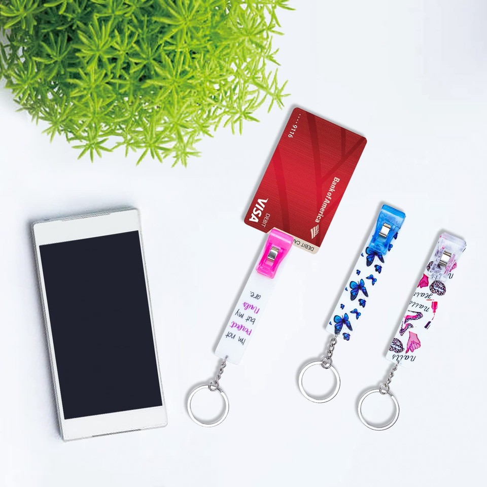 3PCS Credit Card Puller, Cute Debit Bank Card Grabber for Long Nails ...