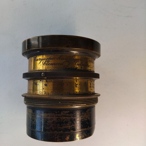 Clement & Gilmer Paris Euryscope Anastigmat 8½ X 6½ F6 Antique Brass ...