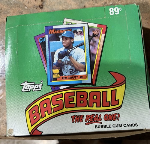 1990 Topps Baseball Partial Factory Sealed Jumbo Packs Box 22/24 Frank ...