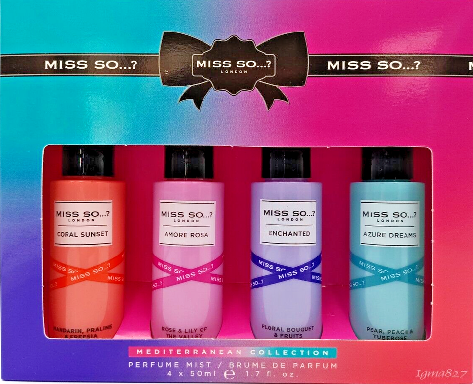 So...? Women Body Mist Set 4 x 50ml - 8 different sets | eBay UK