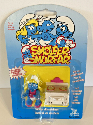 The Smurfs- Smurfette Cook Minimates Poseable Toy -Toy Island - Vintage ...