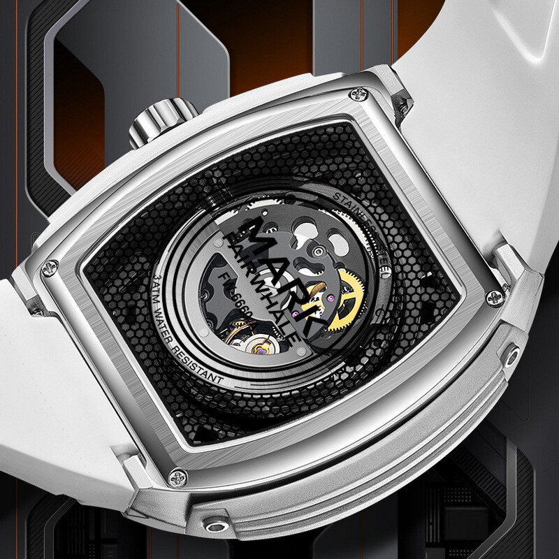 MARK FAIRWHALE Tonneau Carbon Fiber Case Tourbillon Automatic ...