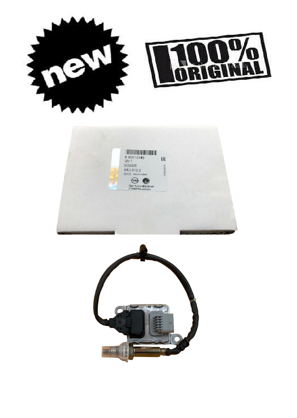ORIGINAL NOX SENSOR POSITION 2 OPEL INSIGNIA B 2.0 CDTI D20DTH 55512349 ...