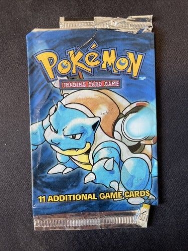 Pokemon Base Set Booster Pack EMPTY Blastoise Wotc Tcg English (2) | eBay