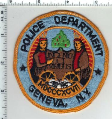Geneva Police (New York) 1st Issue Uniform Take-Off Shoulder Patch | eBay