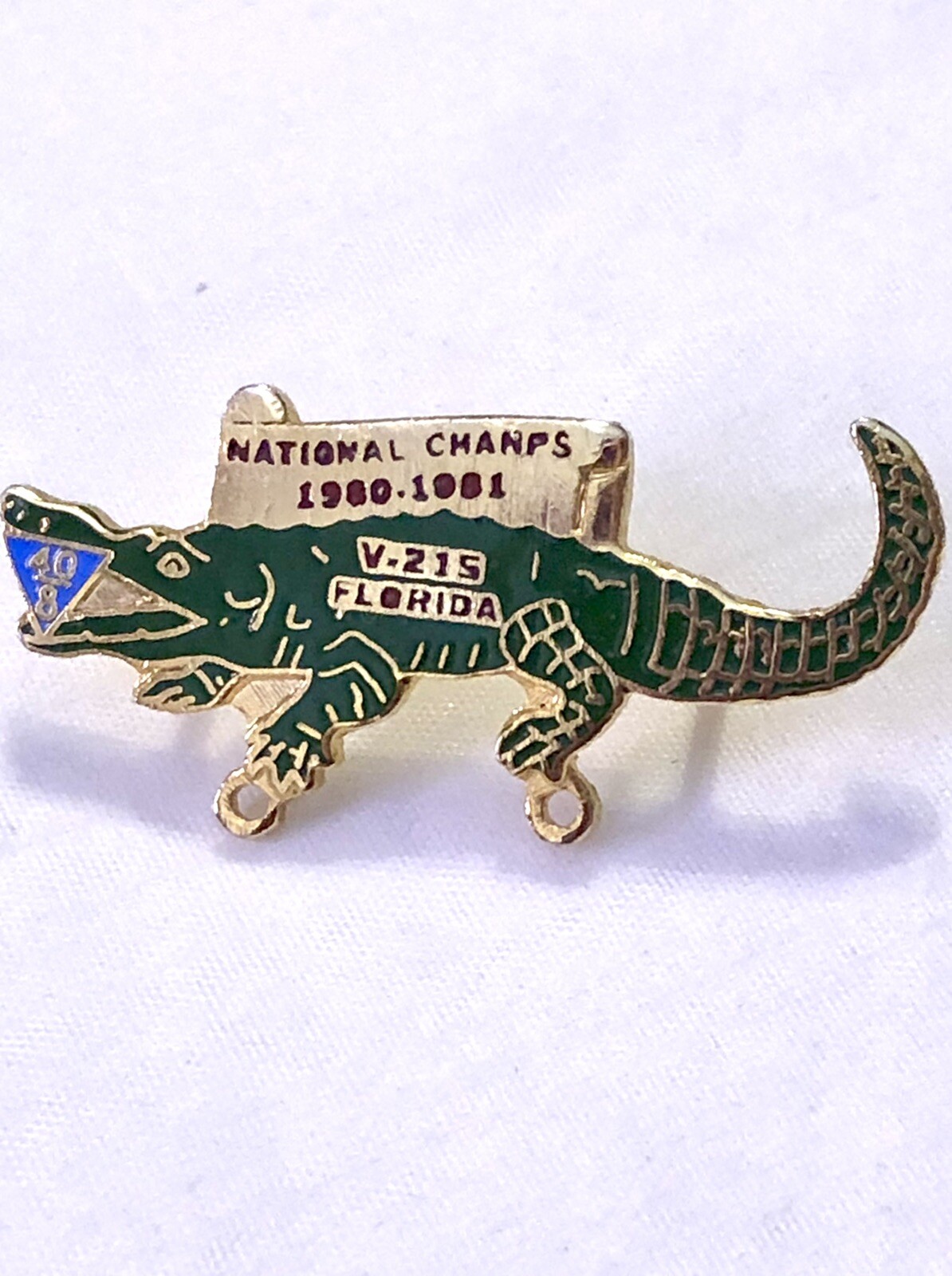 FL Gator Backpack Trading Tie Pin National Champs 1980-1981 Veteran 40 ...