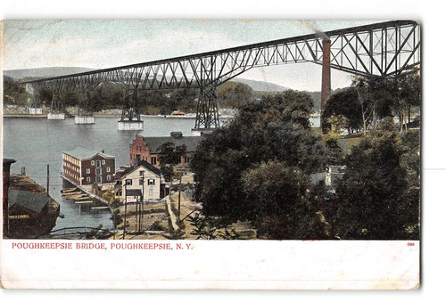Poughkeepsie New York NY Postcard 1901-1907 Poughkeepsie Bridge | eBay