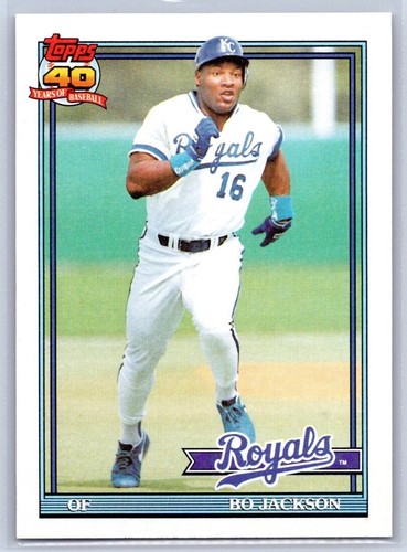 Bo Jackson 1991 Topps #600 MT | eBay
